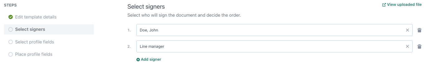 Document templates for employee signature requests – Workable Help