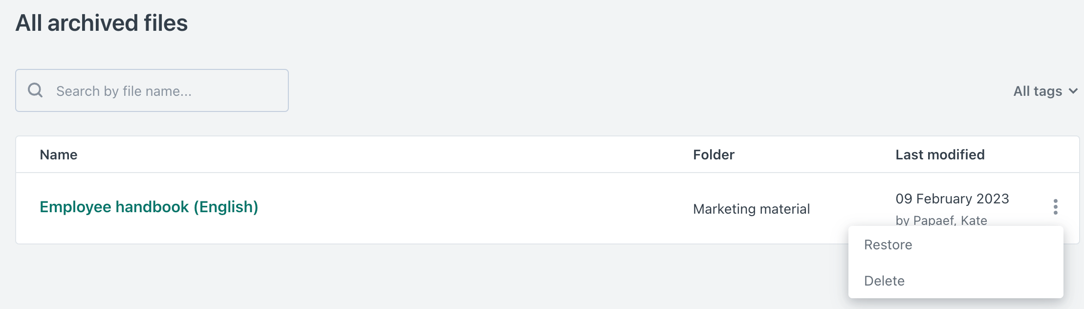 Accessing and managing company files – Workable Support
