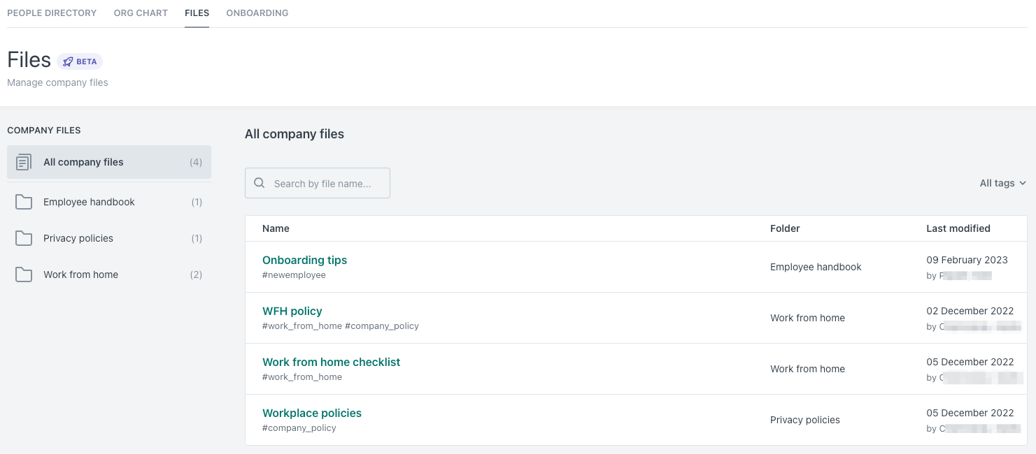 Accessing and managing company files – Workable Support