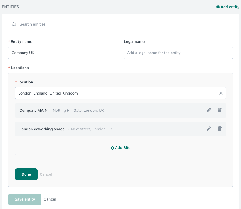 Creating and using company entities – Workable Help