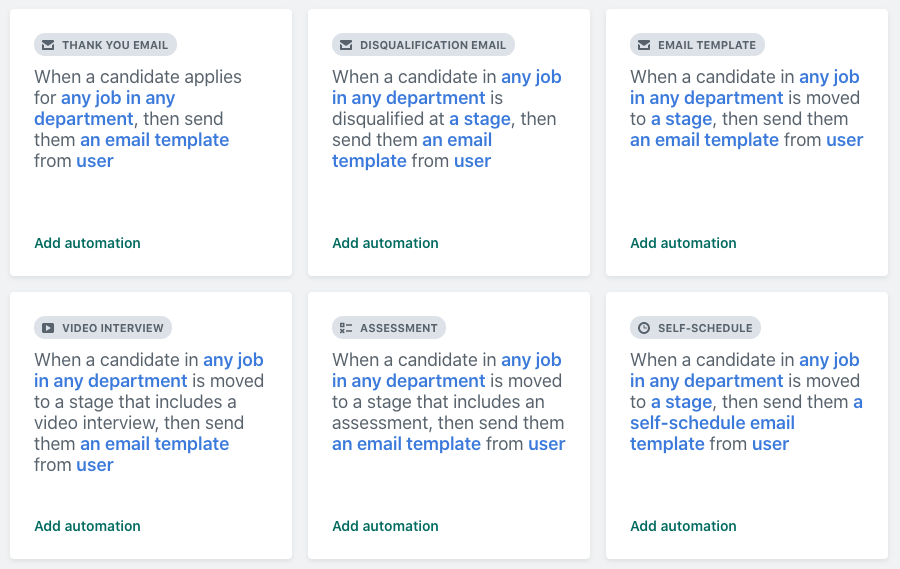 Setting up automated actions – Workable Support