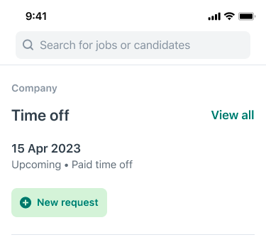 Requesting time off – Workable Support