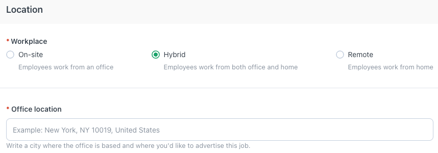 Recruiting for on-site, hybrid or remote jobs – Workable Support