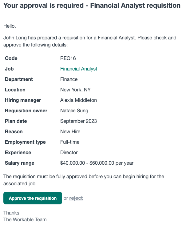 Approving/rejecting requisitions – Workable Support