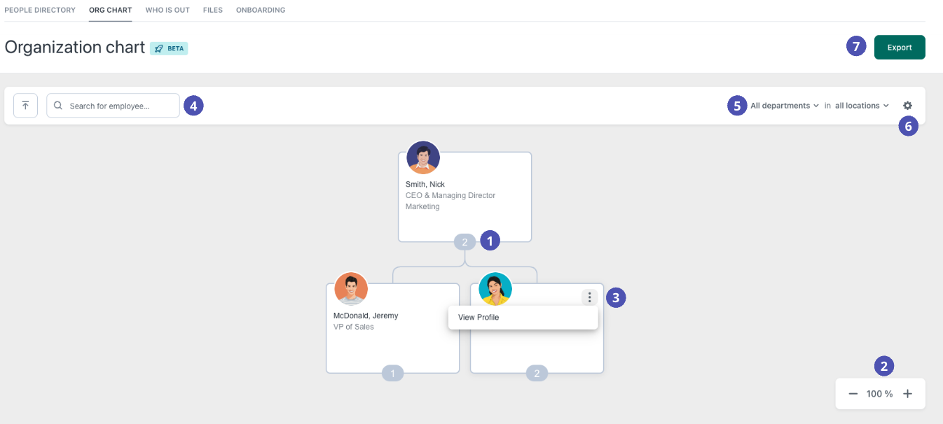 Viewing the Employee Directory and Org Chart – Workable Support