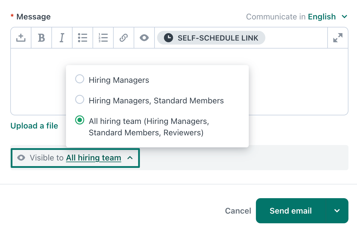 How do I keep an email/ text private? – Workable Help