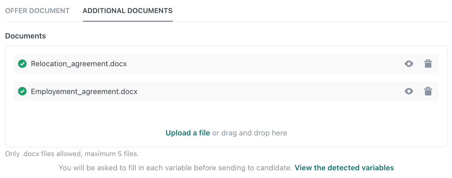 Setting up offer and e-signature templates – Workable Help