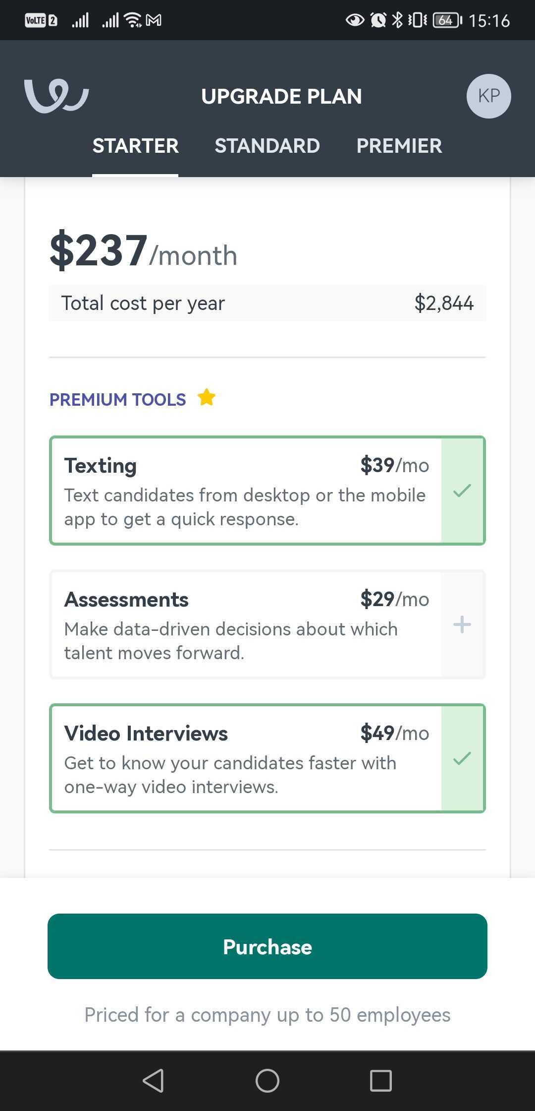 Purchasing a Workable plan – Workable Support