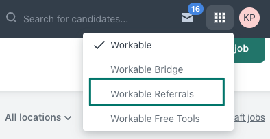 Signing in to the Referrals portal – Workable Help
