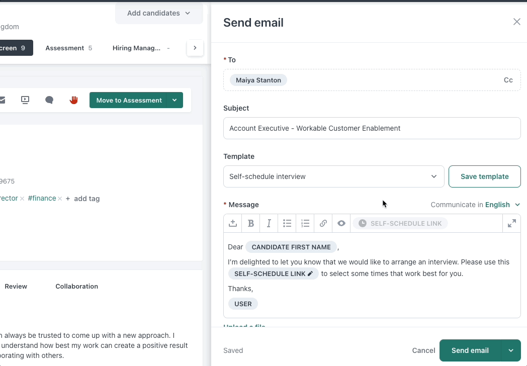 Setting your interview availability – Workable Help