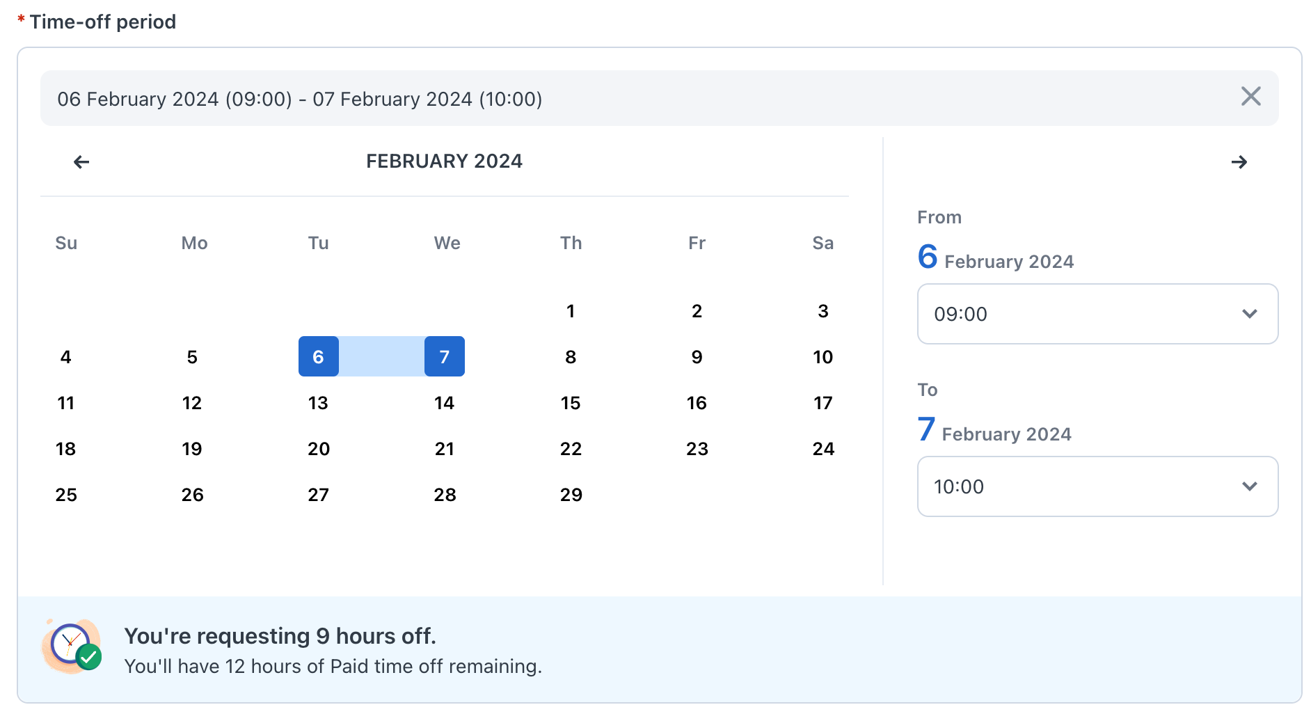 Requesting time off – Workable Help