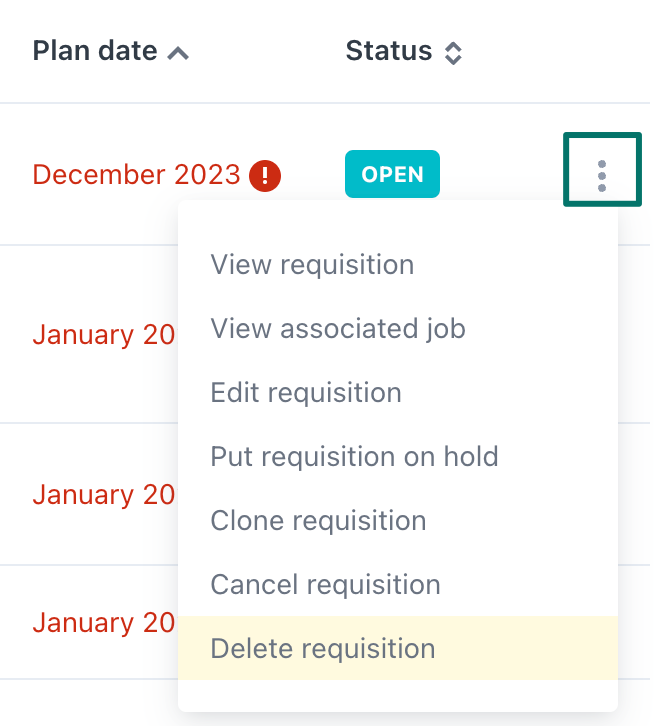 How do I delete a requisition? – Workable Support