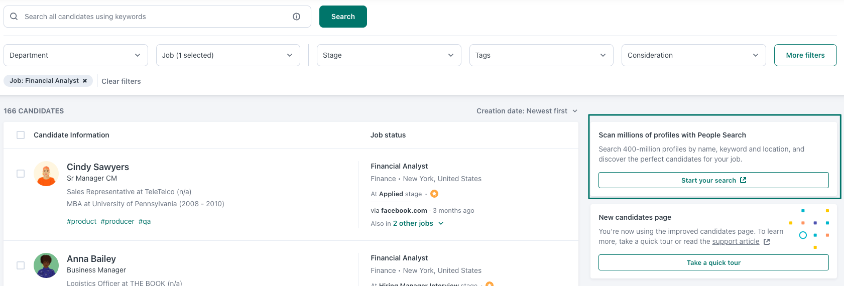 Using People Search – Workable Support