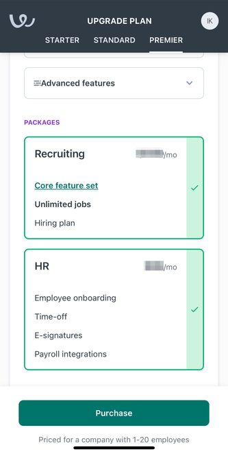 Purchasing a Workable plan – Workable Support