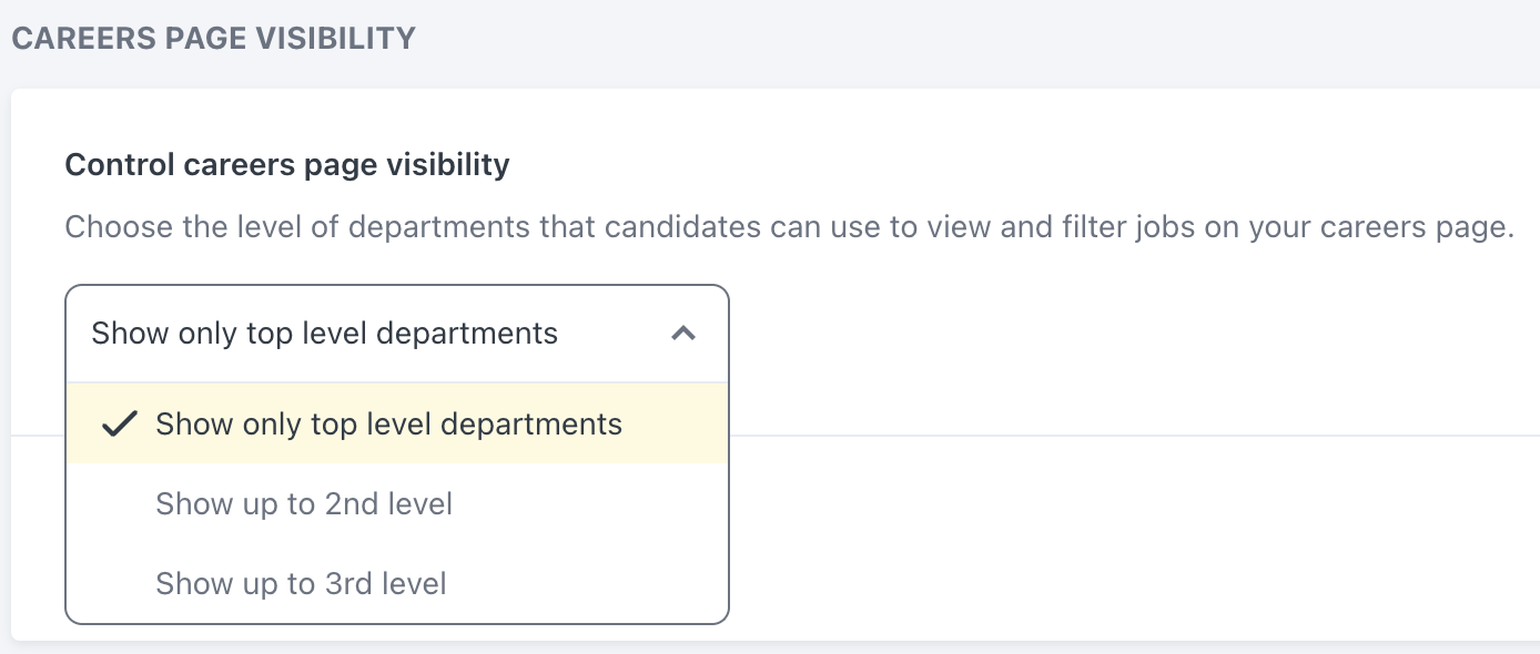 Managing departments – Workable Help