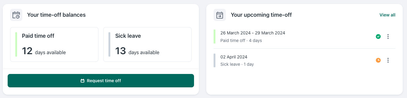 Viewing employee's time off (balances, history) – Workable Help