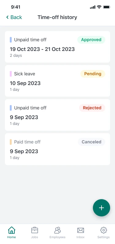 Viewing employee's time off (balances, history) – Workable Help