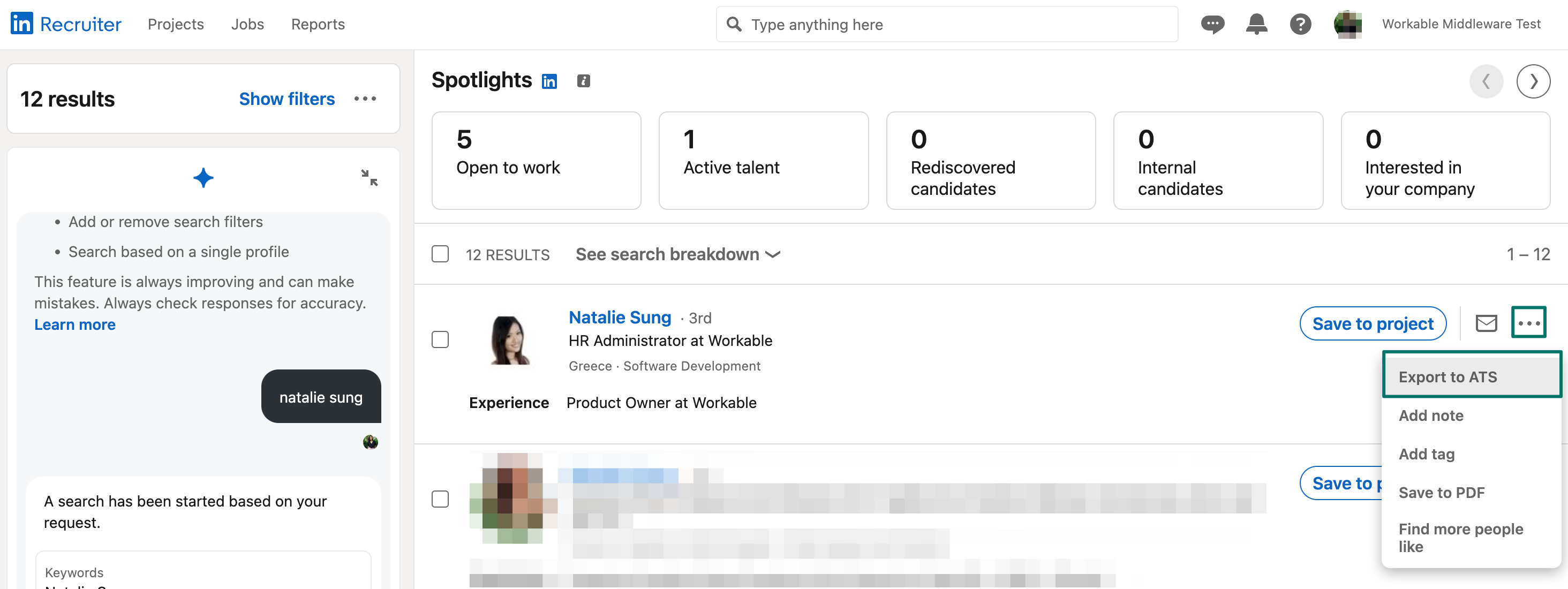 How can I export candidates from LinkedIn? – Workable Help