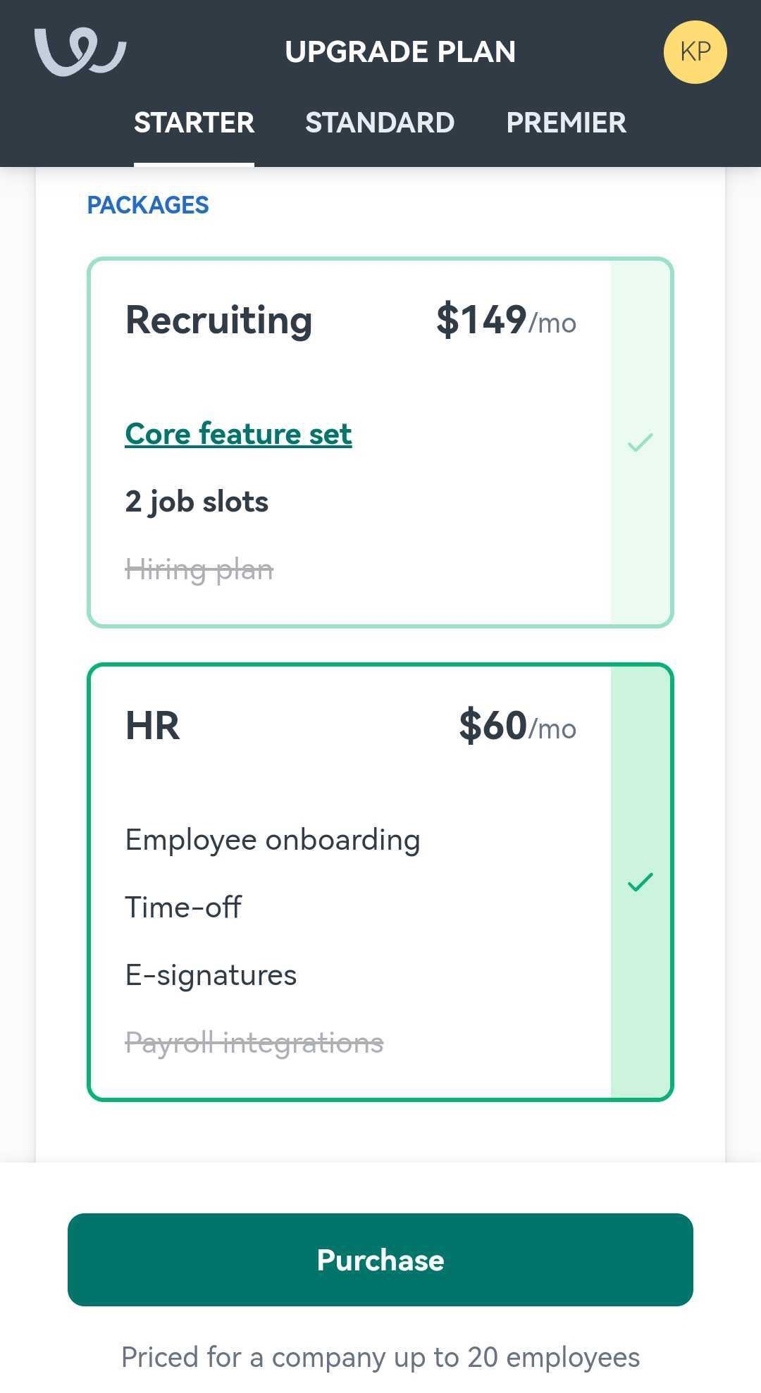 Purchasing a Workable plan – Workable Support
