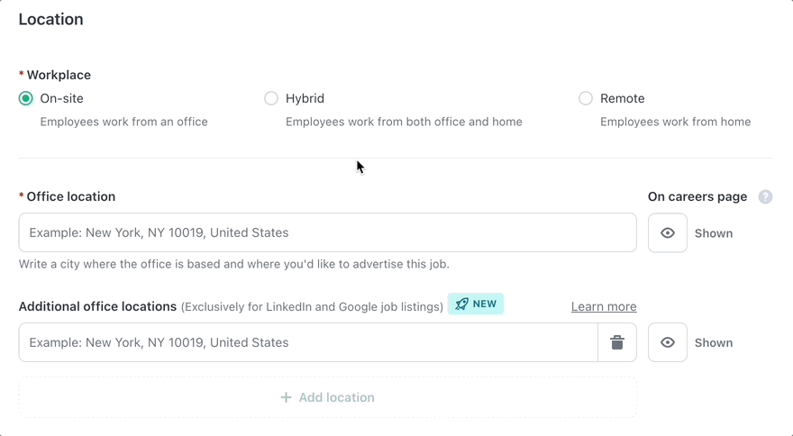 Creating a job in Workable – Workable Help