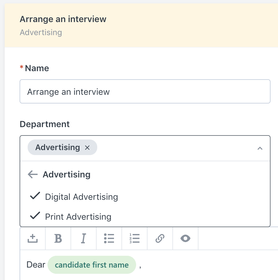Organizing by department and location – Workable Help