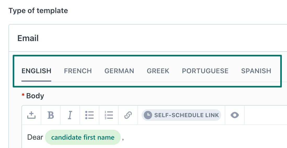 Managing communication templates – Workable Help