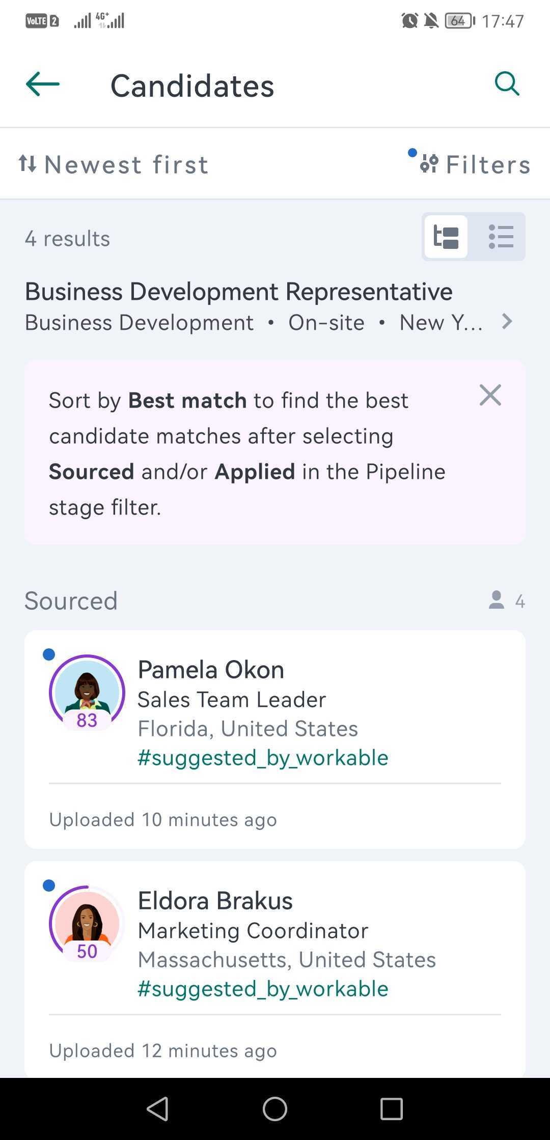 Using the Screening Assistant (AI-powered) – Workable Help