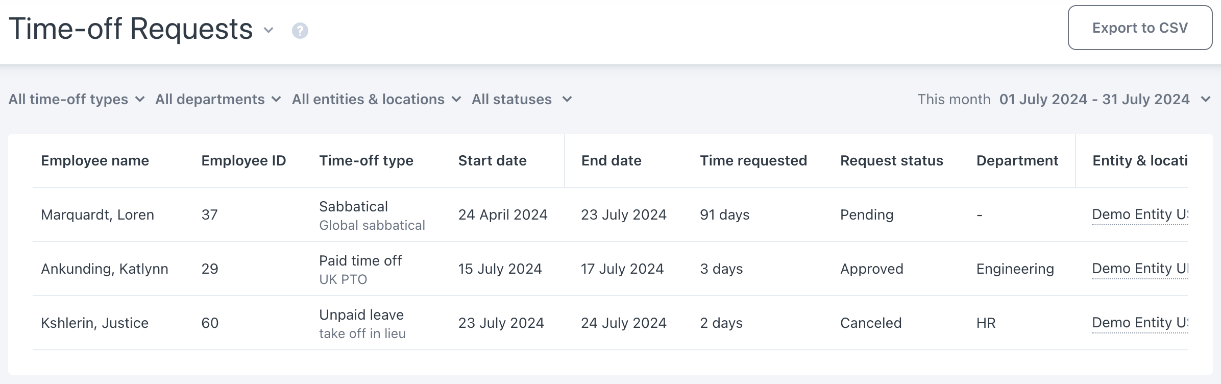 Using the Time-off requests Report – Workable Help