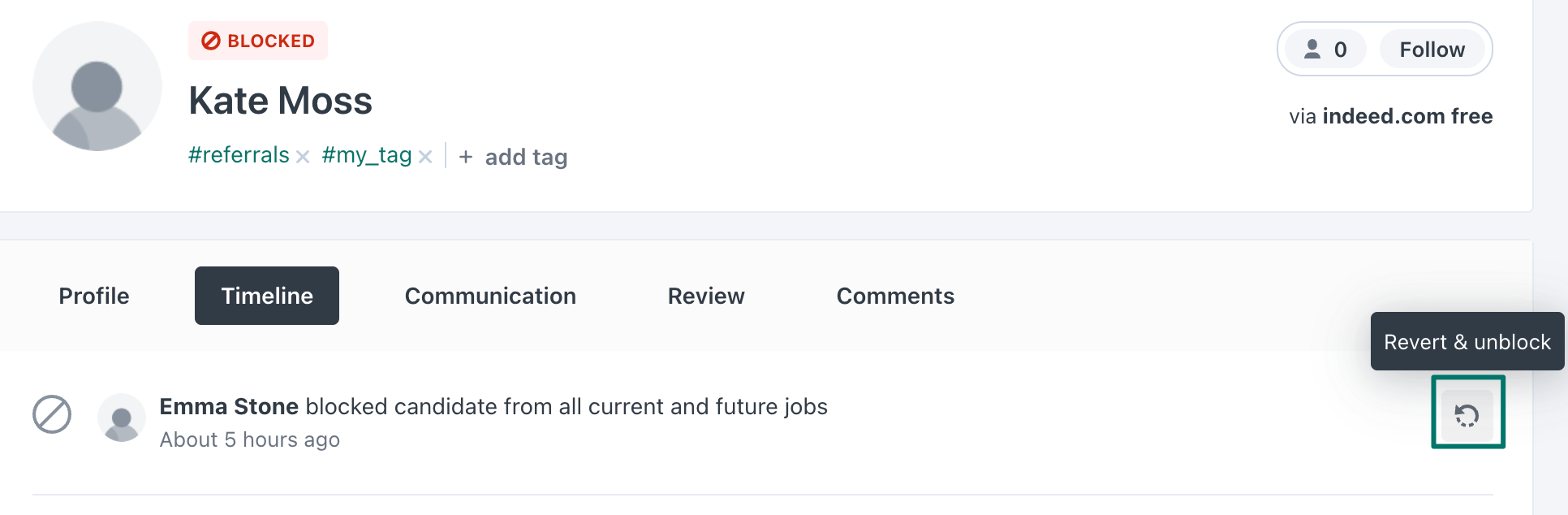Blocking candidates for all jobs – Workable Help