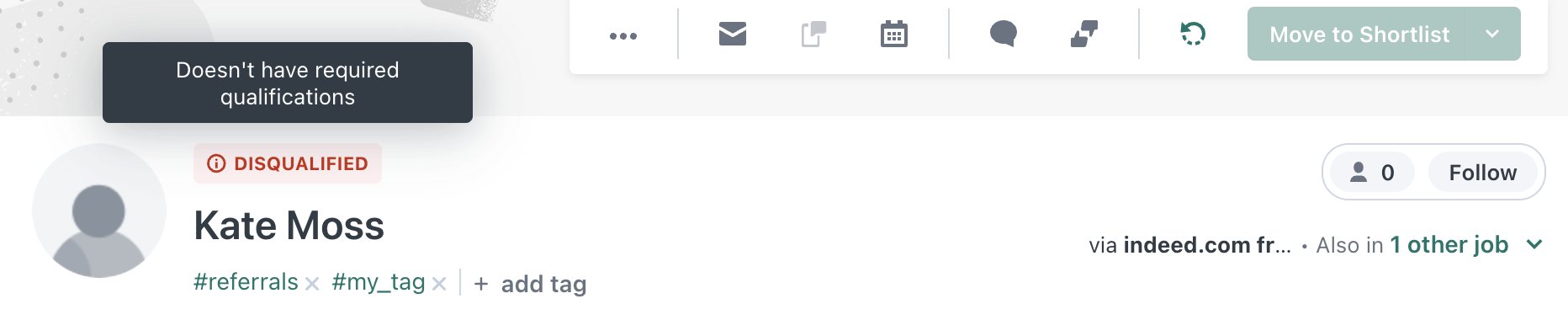 Disqualification reasons overview – Workable Help
