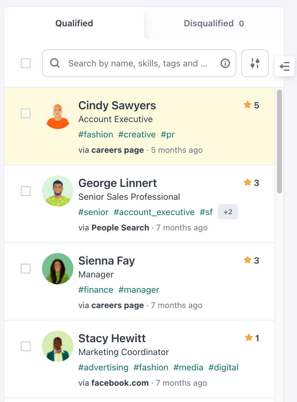 How do I sort candidates based on evaluation ratings? – Workable Help