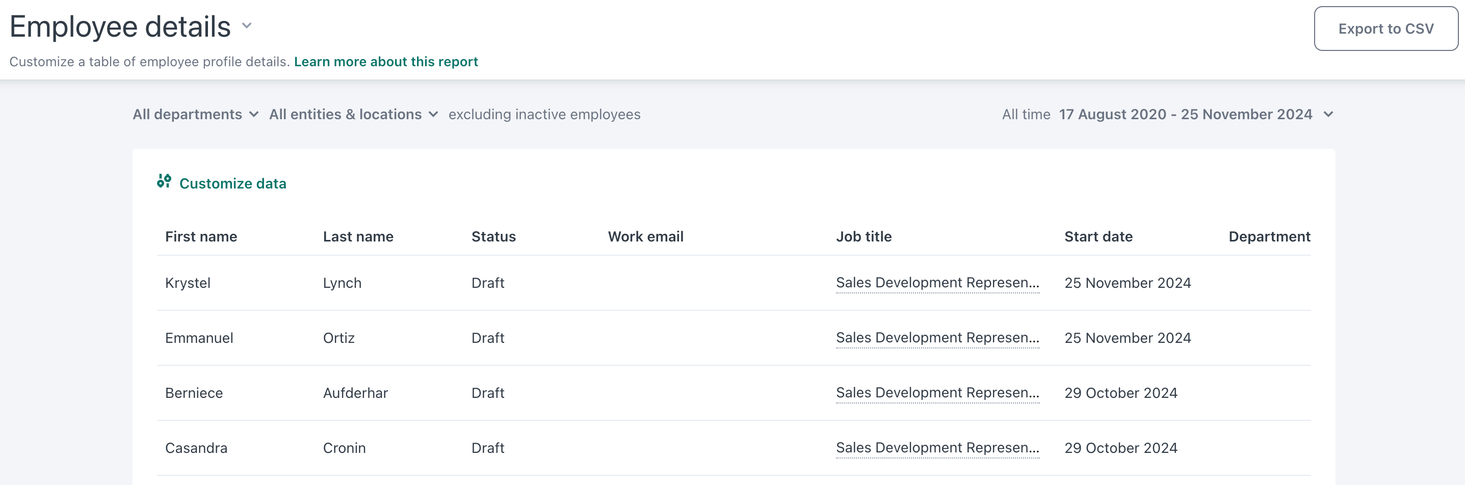 Using the Employee details Report – Workable Help
