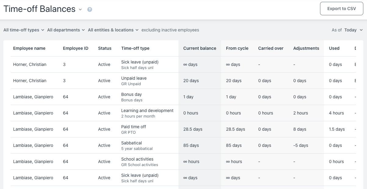 Using the Time-off balances Report – Workable Help