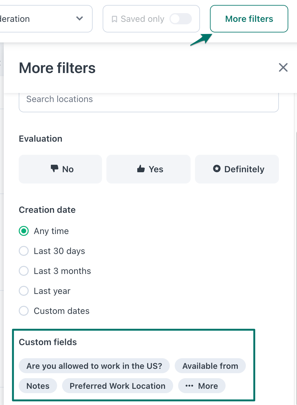 How do I filter candidates by custom field information? – Workable Help