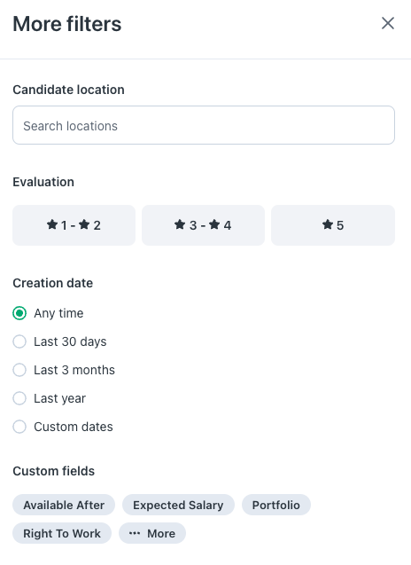 Candidates page overview – Workable Help