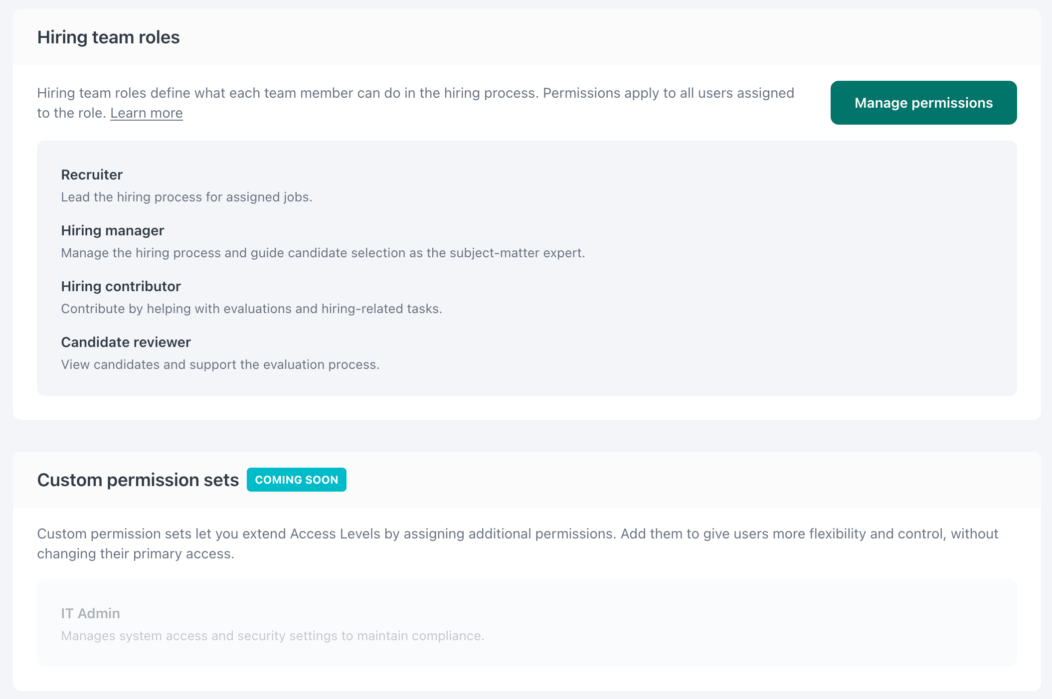 Managing and customizing roles and permissions – Workable Help