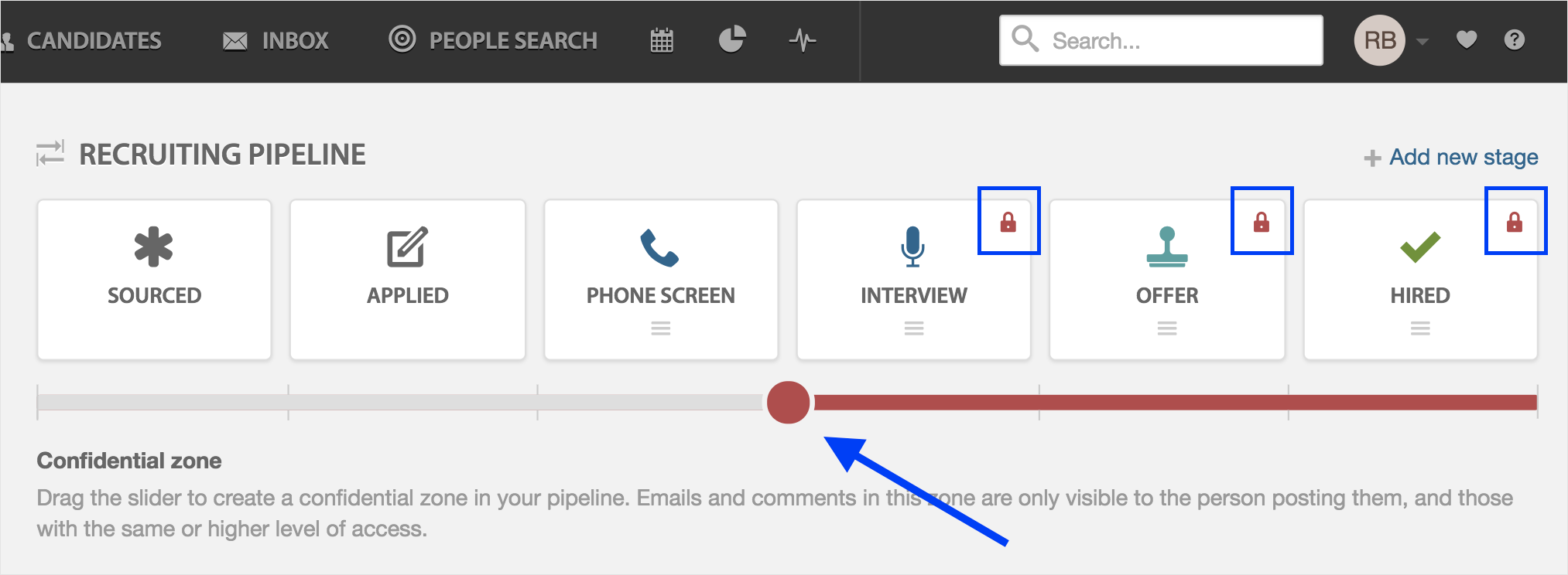 Setting the Confidential Zone – Workable Support