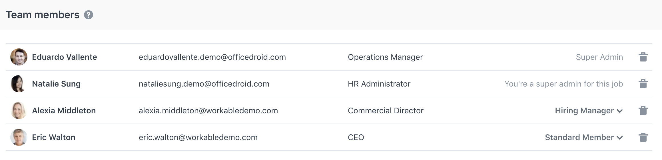Setting up a hiring team – Workable Support