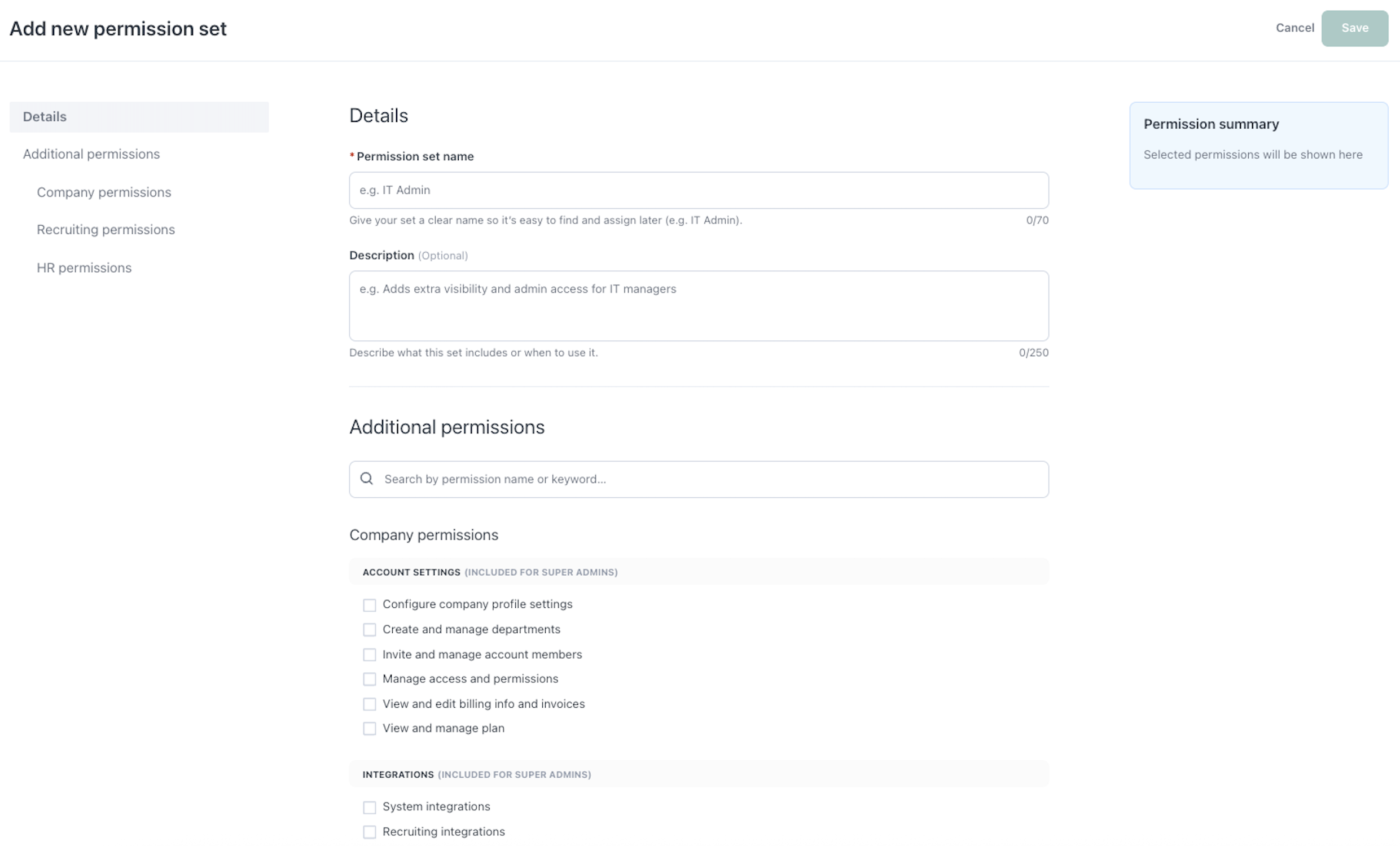 Configuring custom access with permissions sets – Workable Help