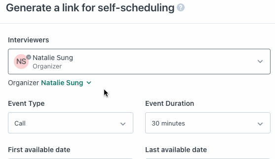 Self-scheduled events – Workable Help
